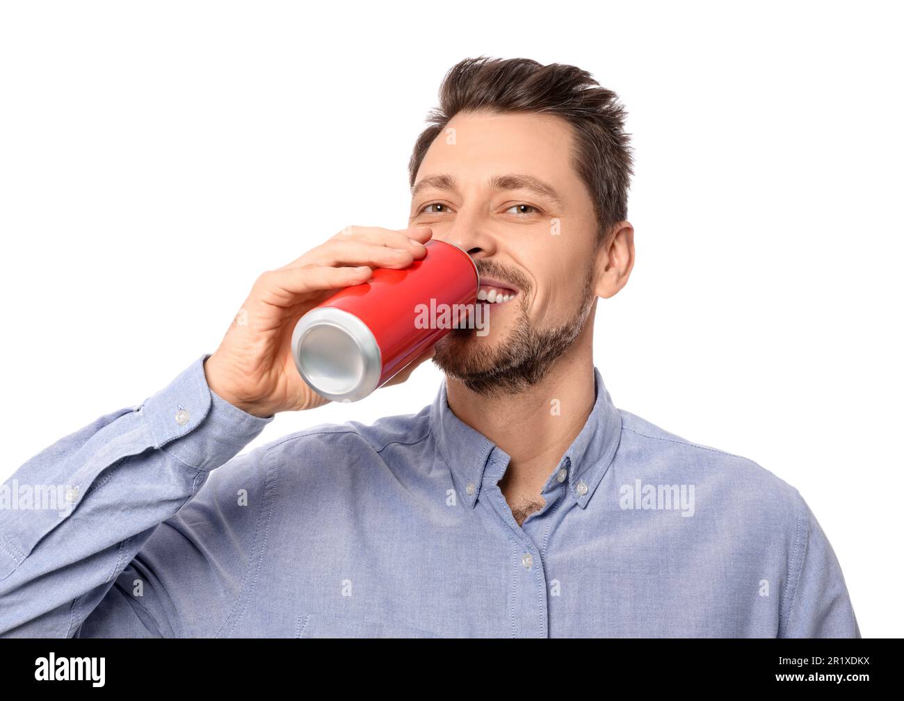 Mature man drinking diet soda hi-res stock photography and images - Alamy