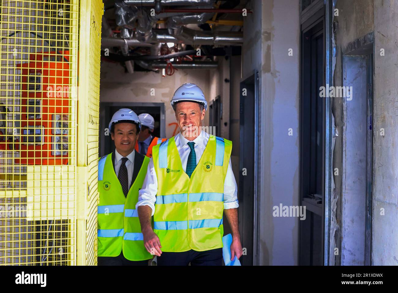 New South Wales Premier Chris Minns arrives for a tour of the Deicorp ...