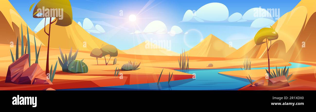 Rock vegetation in river Stock Vector Images - Alamy