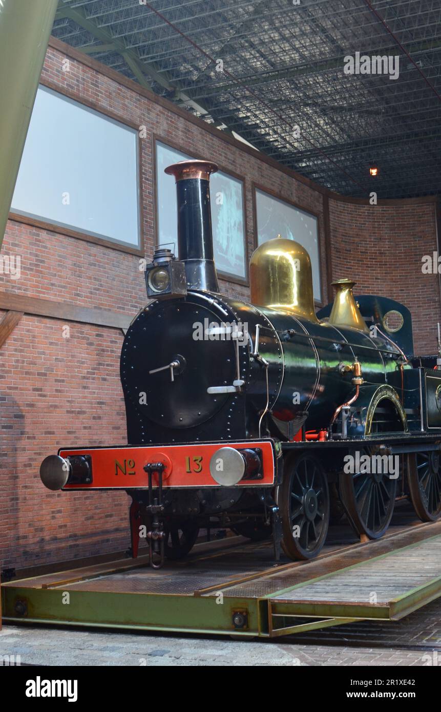 Historic steam train on display hi-res stock photography and images - Alamy