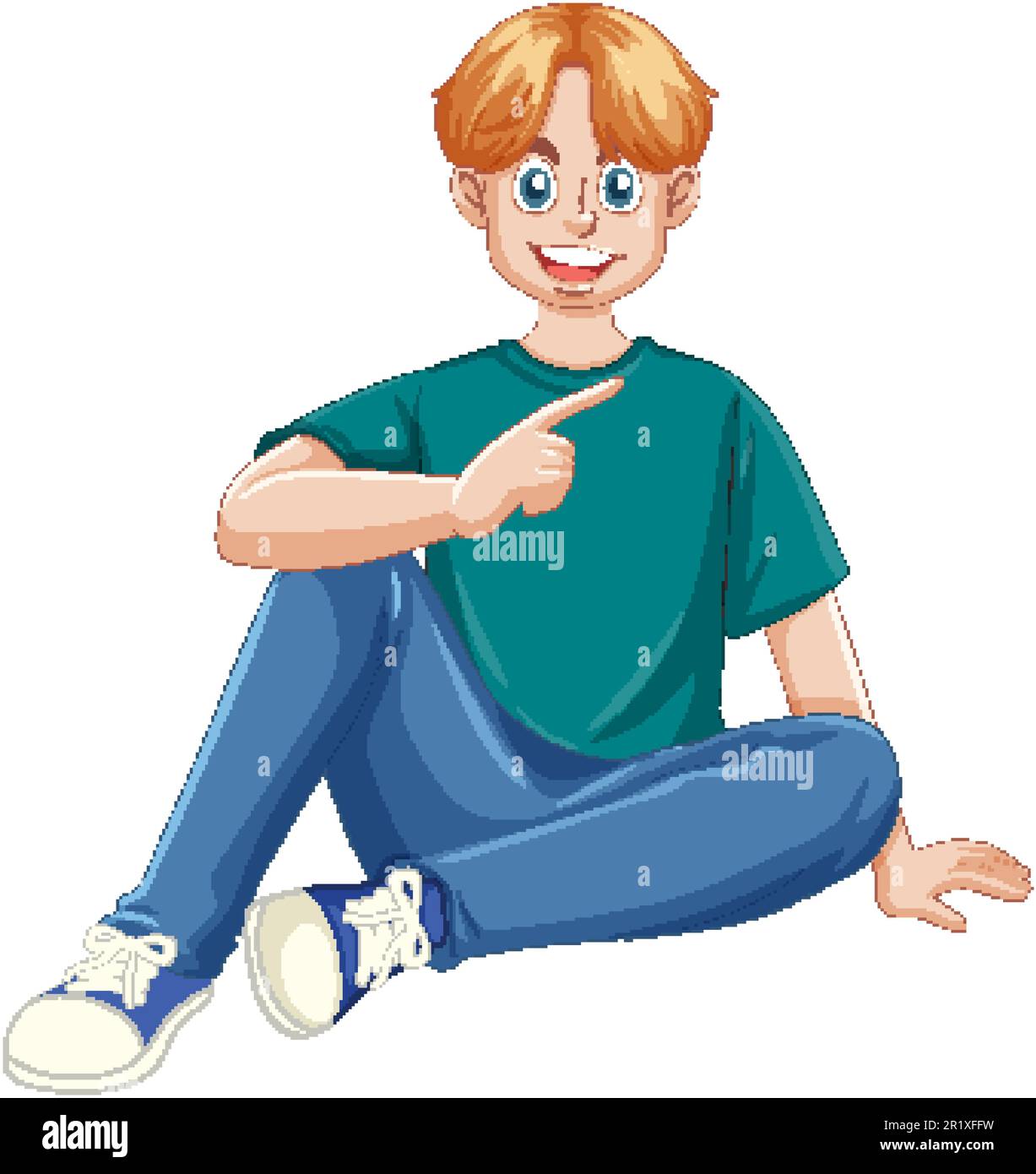 Cartoon Teenage Boy Character illustration Stock Vector Image & Art - Alamy