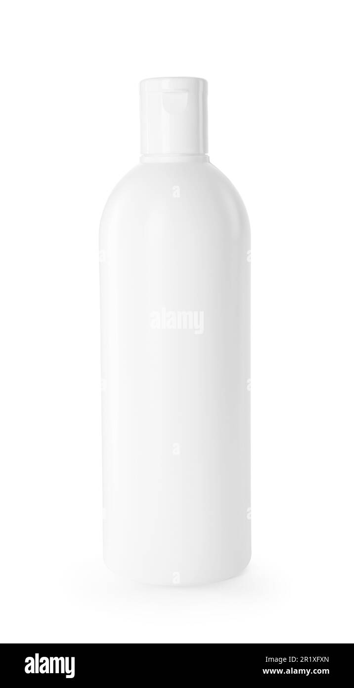 One bottle of shampoo isolated on white Stock Photo - Alamy