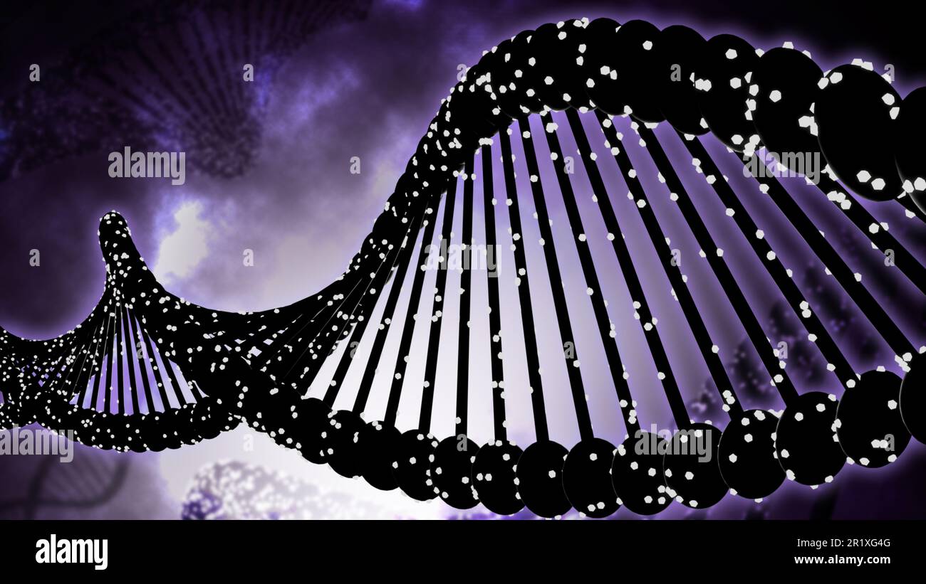 Structure of DNA on color background. Illustration Stock Photo - Alamy