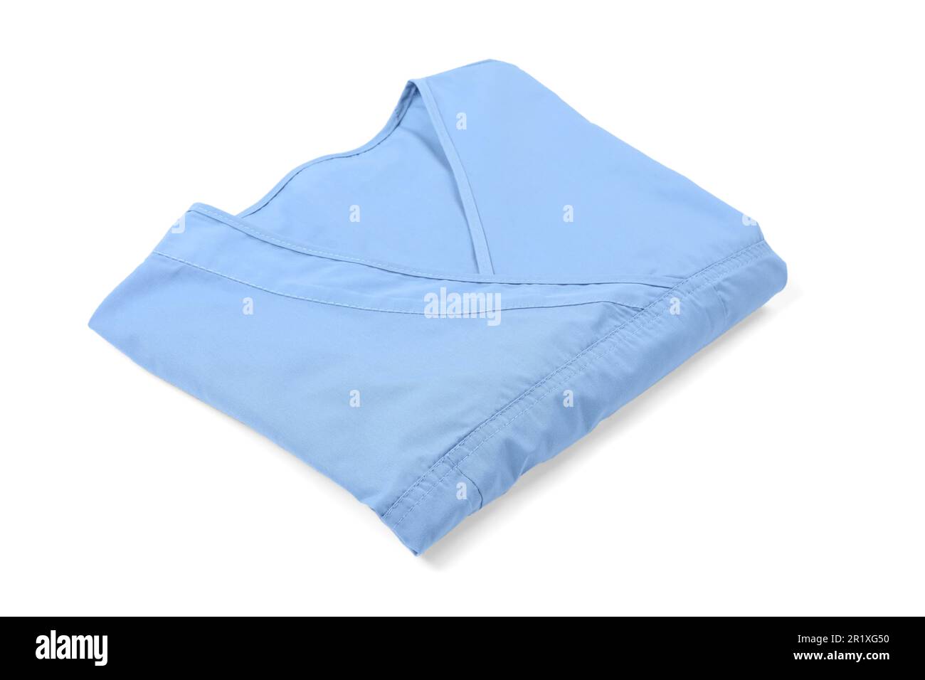 Light blue medical uniform isolated on white Stock Photo - Alamy