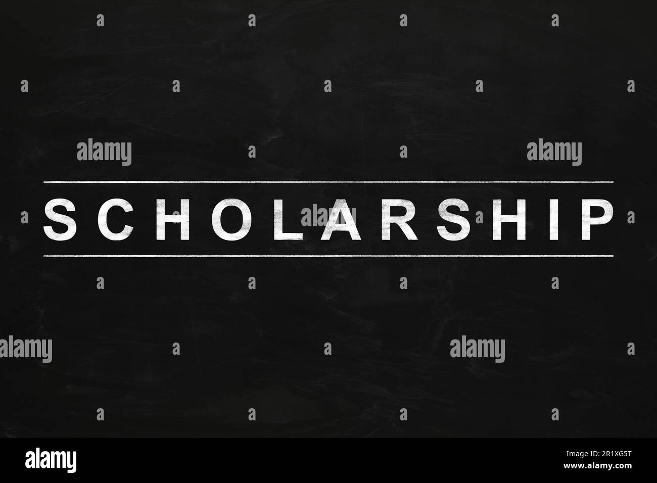 Word SCHOLARSHIP written with chalk on blackboard Stock Photo - Alamy