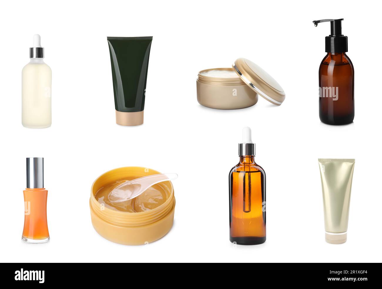 Skin routine products cosmetics Cut Out Stock Images & Pictures - Alamy