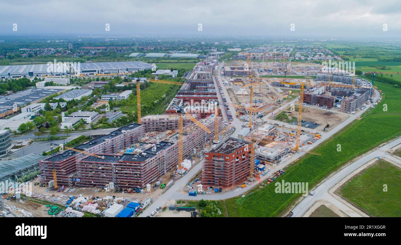 Hanover, Germany. 16th May, 2023. Apartment buildings with thousands of ...