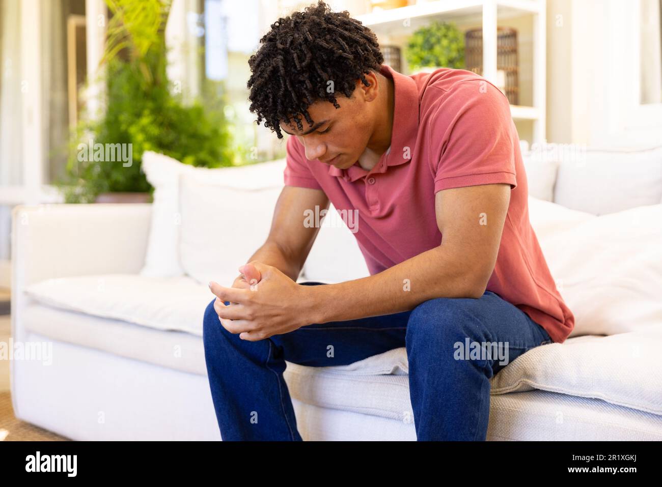 Sad man thinking hi-res stock photography and images - Alamy