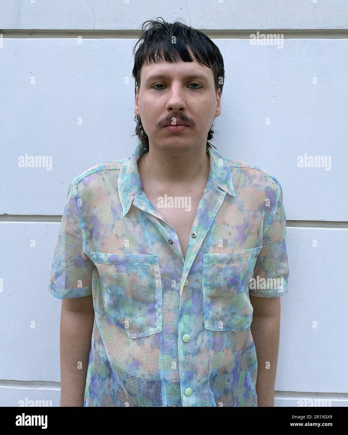 Warschau, Poland. 24th Apr, 2023. Niko Graczyk is standing in the ...