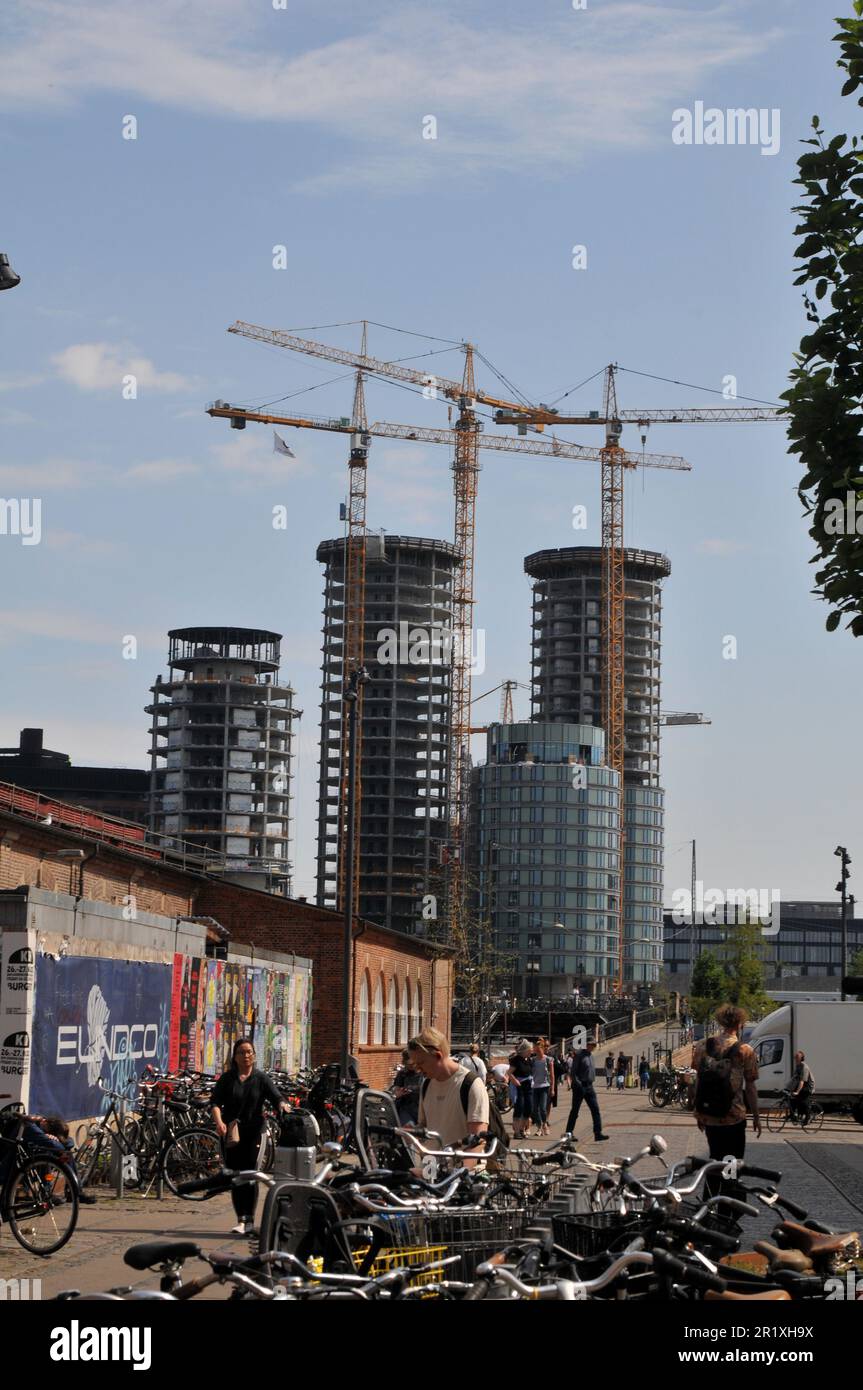 May 15,2023/ Mondern construction building site in danish capital ...