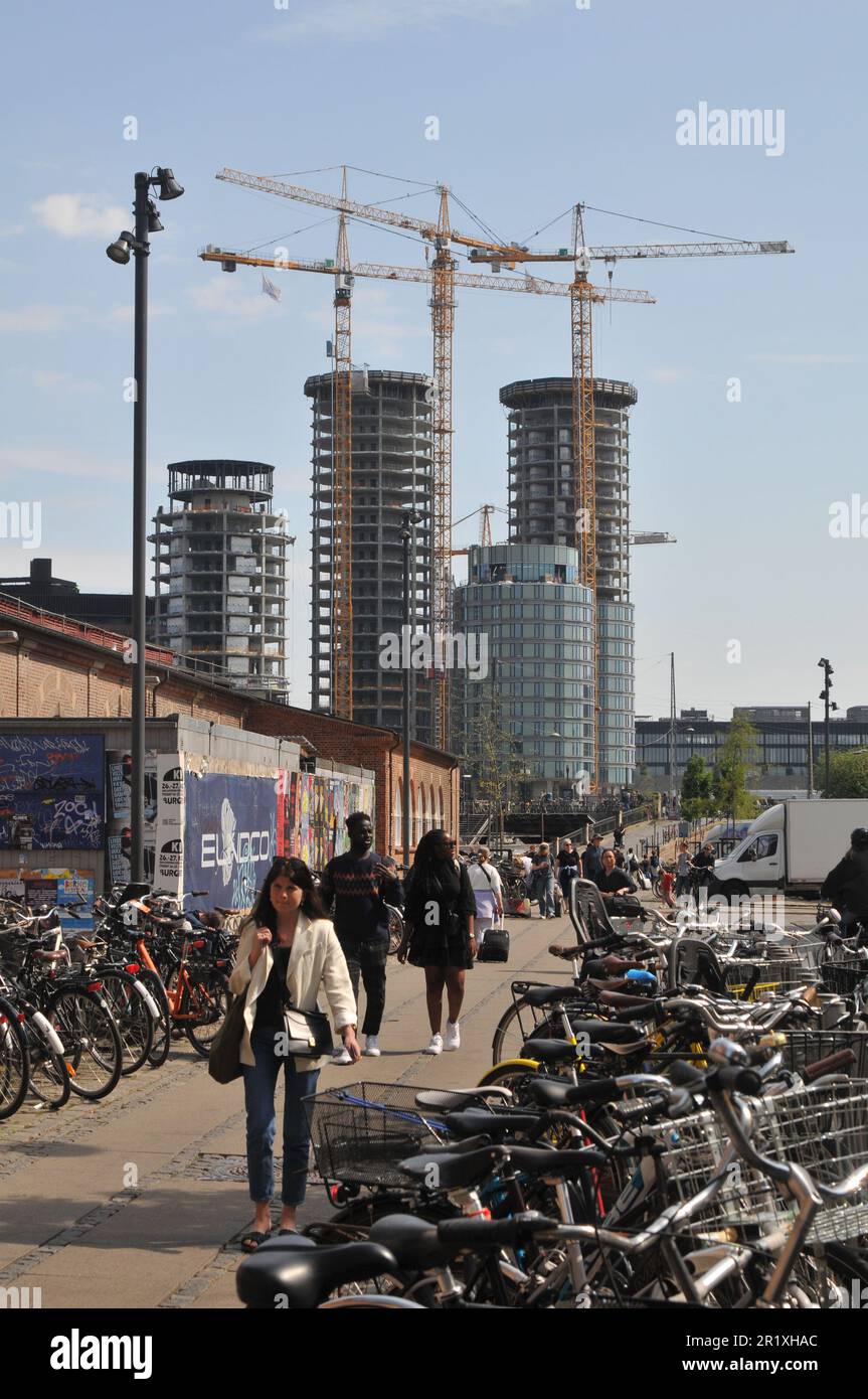 May 15,2023/ Mondern construction building site in danish capital ...