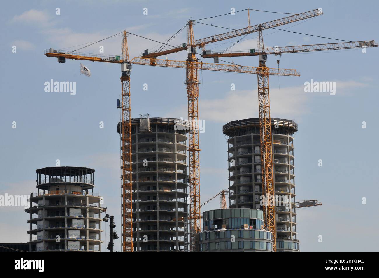 May 15,2023/ Mondern construction building site in danish capital ...