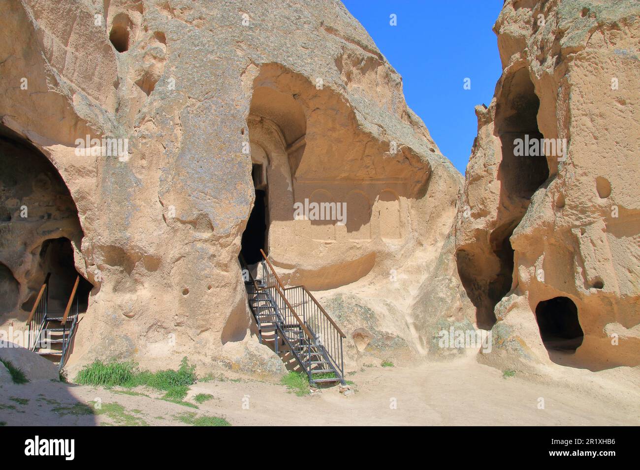 Photo taken in Turkey. The picture shows the caves of the ancient ...