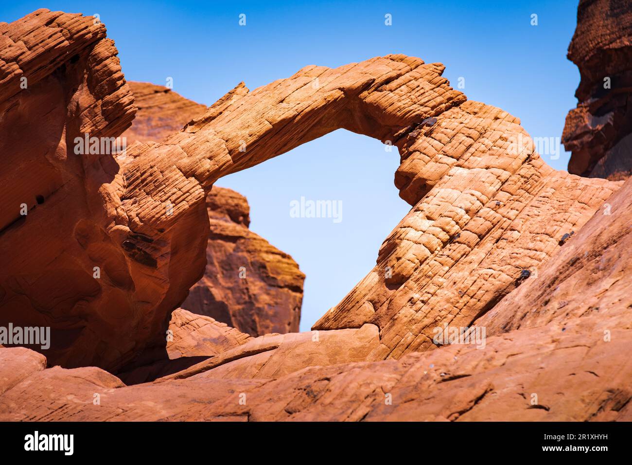 Arch Rock at the Valley of Fire State Park, Nevada Stock Photo - Alamy