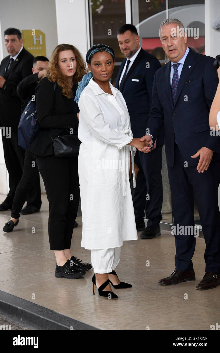 Cannes, France. 15th May, 2023. Rungano Nyoni attending the Jury dinner ...