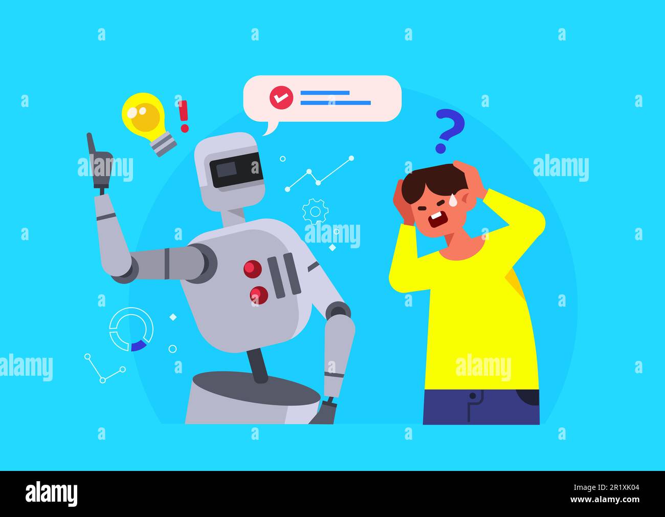AI artificial intelligence robot versus person human Stock Photo - Alamy AI artificial intelligence robot versus person human Stock Photo - Alamy