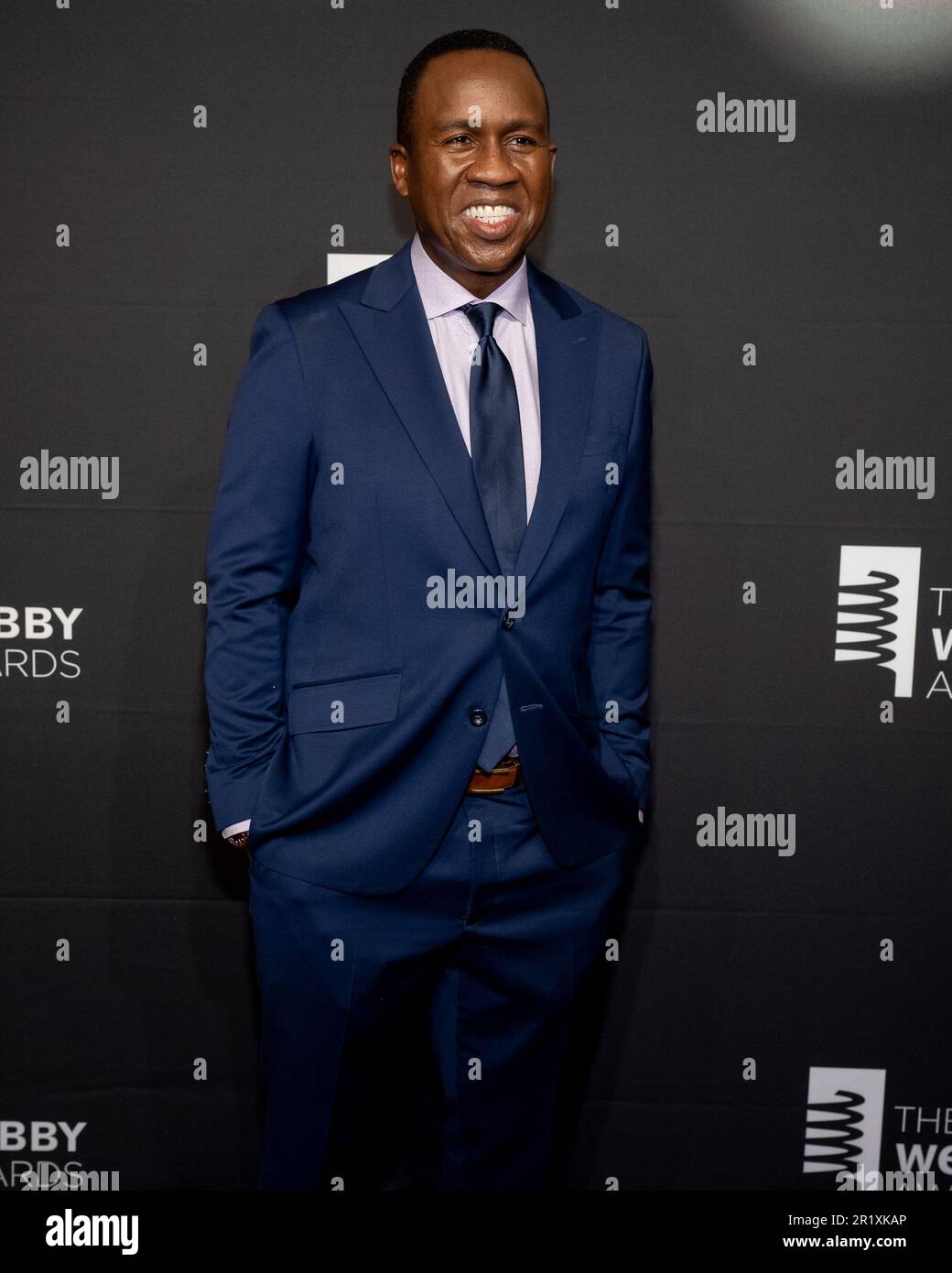 New York, USA. 15th May, 2023. Steve Osunsami arrives on the red carpet ...