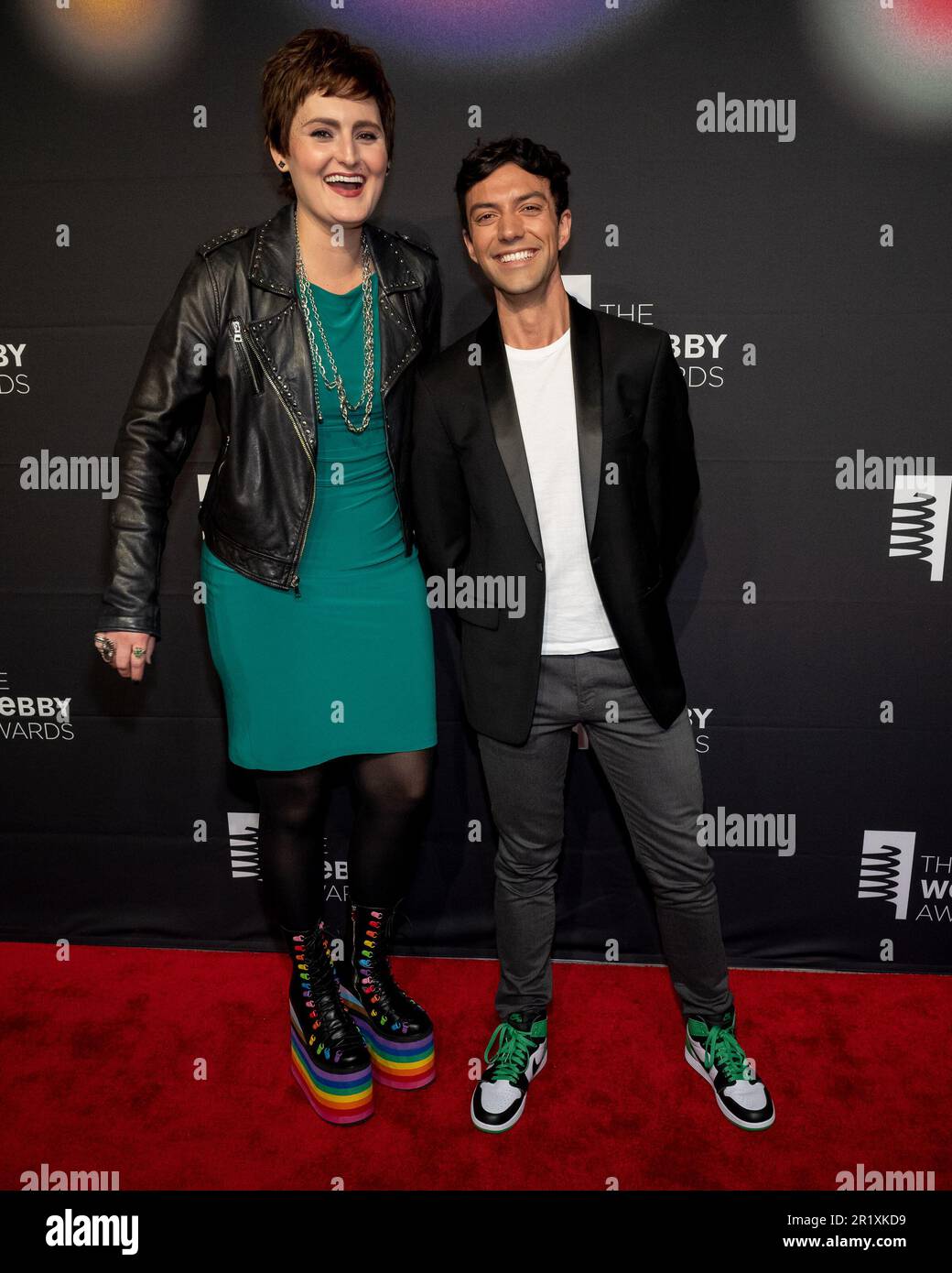 New York, USA. 15th May, 2023. Josh Nelson Youssef and Mary Chieffo ...