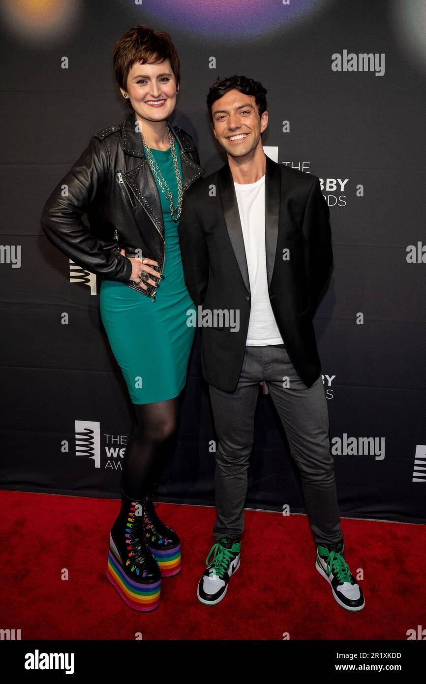 New York, USA. 15th May, 2023. Josh Nelson Youssef and Mary Chieffo ...