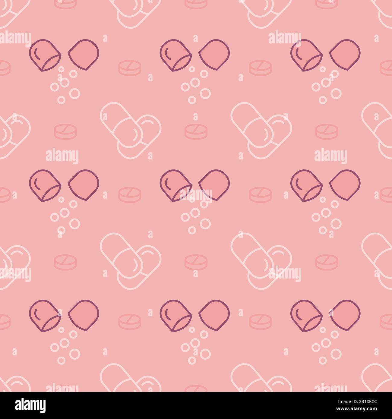 Pink medicine tablets Stock Vector Images - Alamy