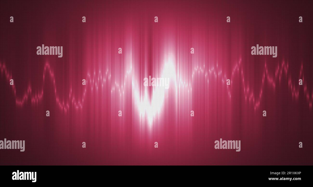 Abstract red energy equalizer from particles and dots abstract ...
