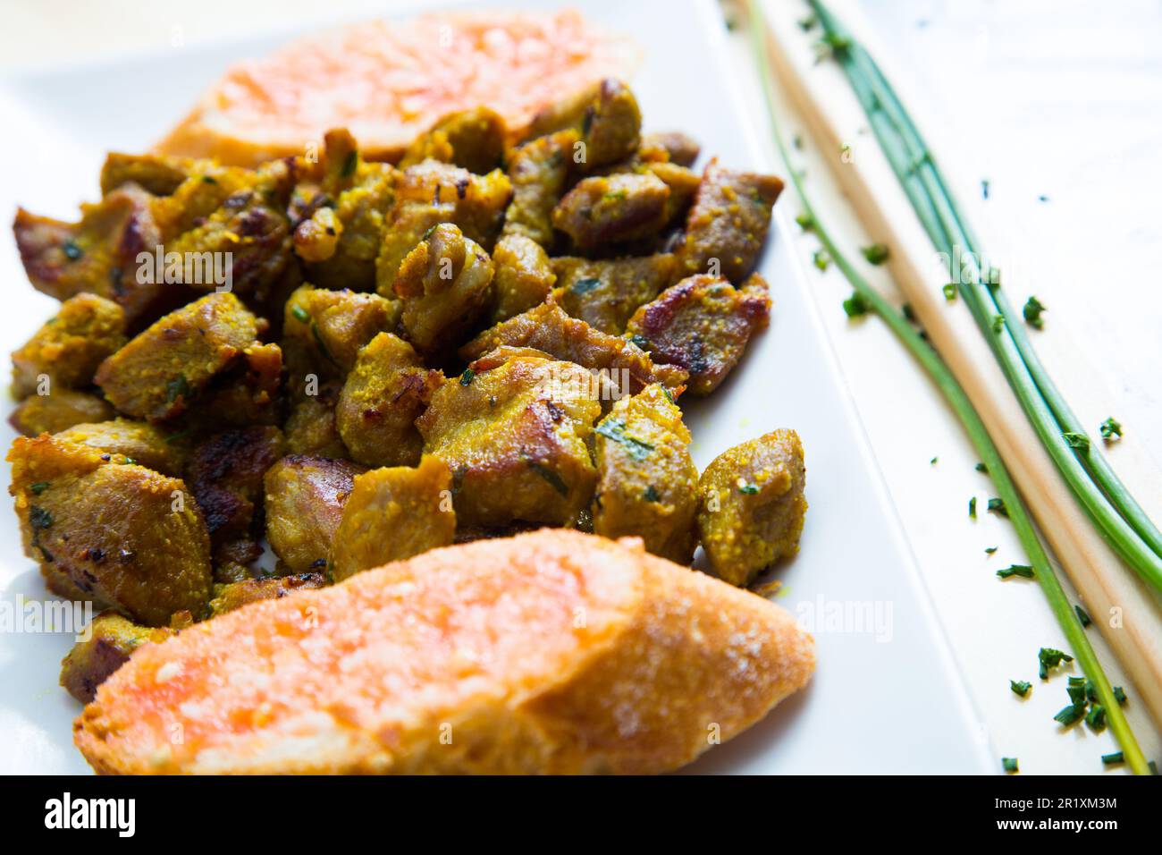 The marinated meat skewer, Moorish pincho or pinchito is, in much of ...