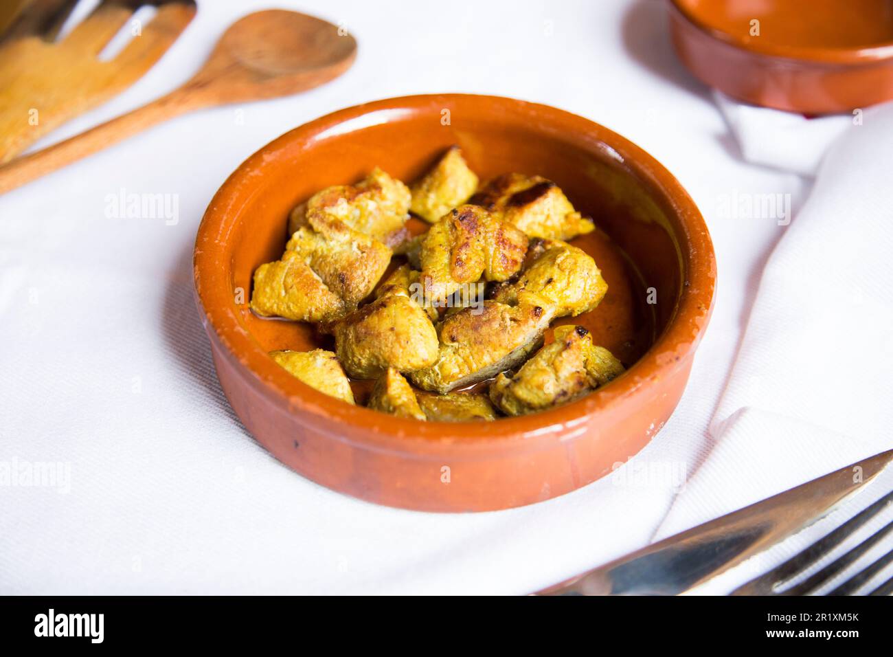 The marinated meat skewer, Moorish pincho or pinchito is, in much of ...