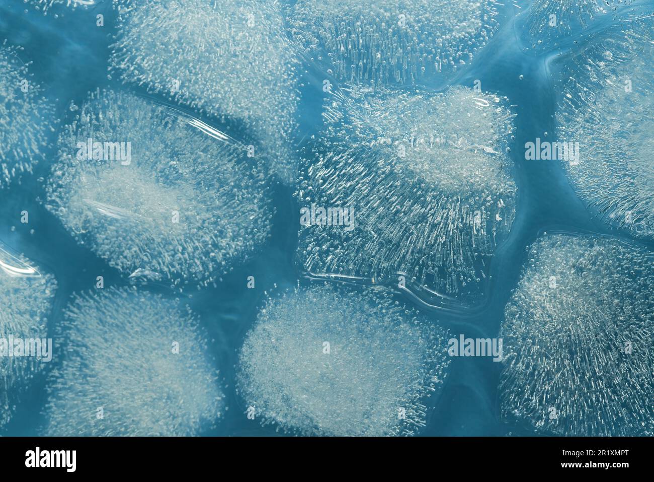 Background texture of ice cubes. Concept of freshness and cold. Top ...