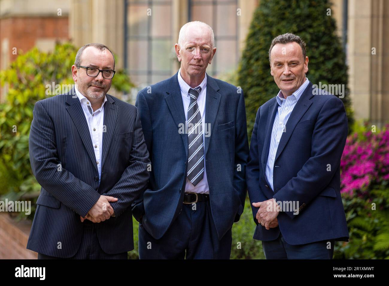 (left to right) Queens University Belfast professor Kieran McEvoy, John ...