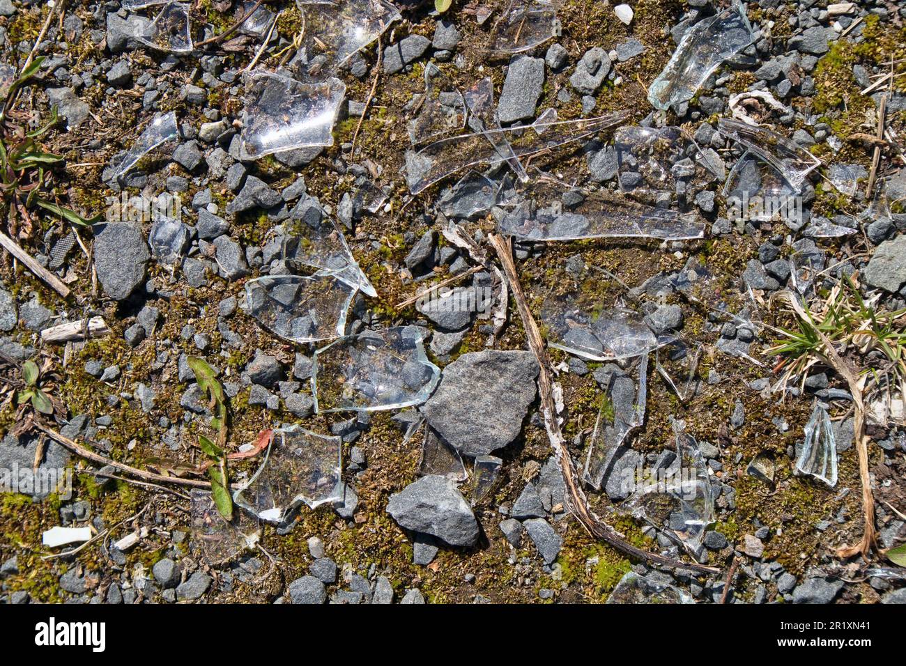 Broken glass debris background hi-res stock photography and images - Alamy