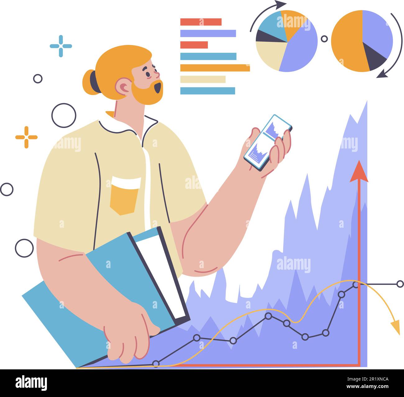 Statistics presentation Stock Vector Images - Alamy
