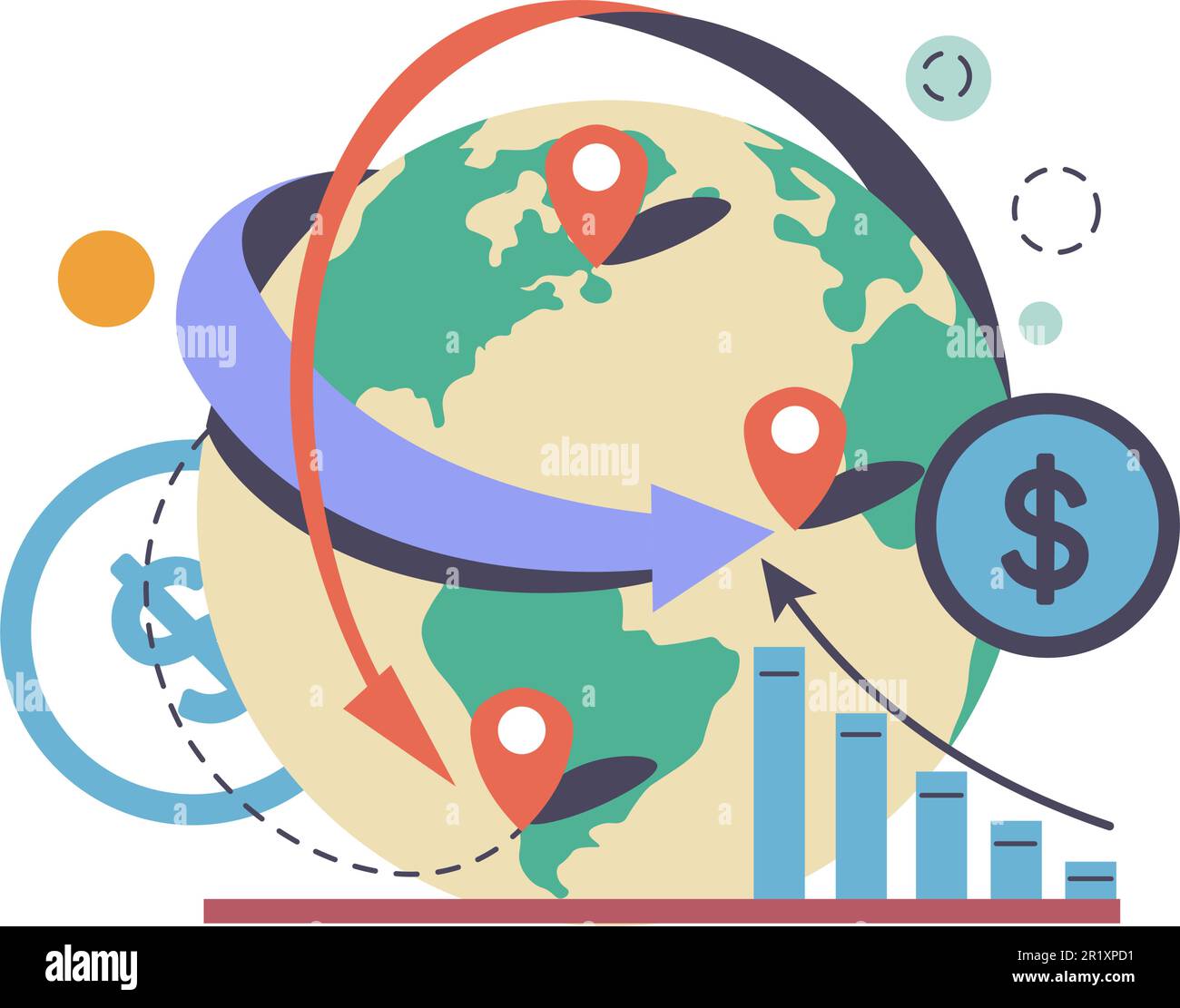 Global relations map Stock Vector Images - Alamy