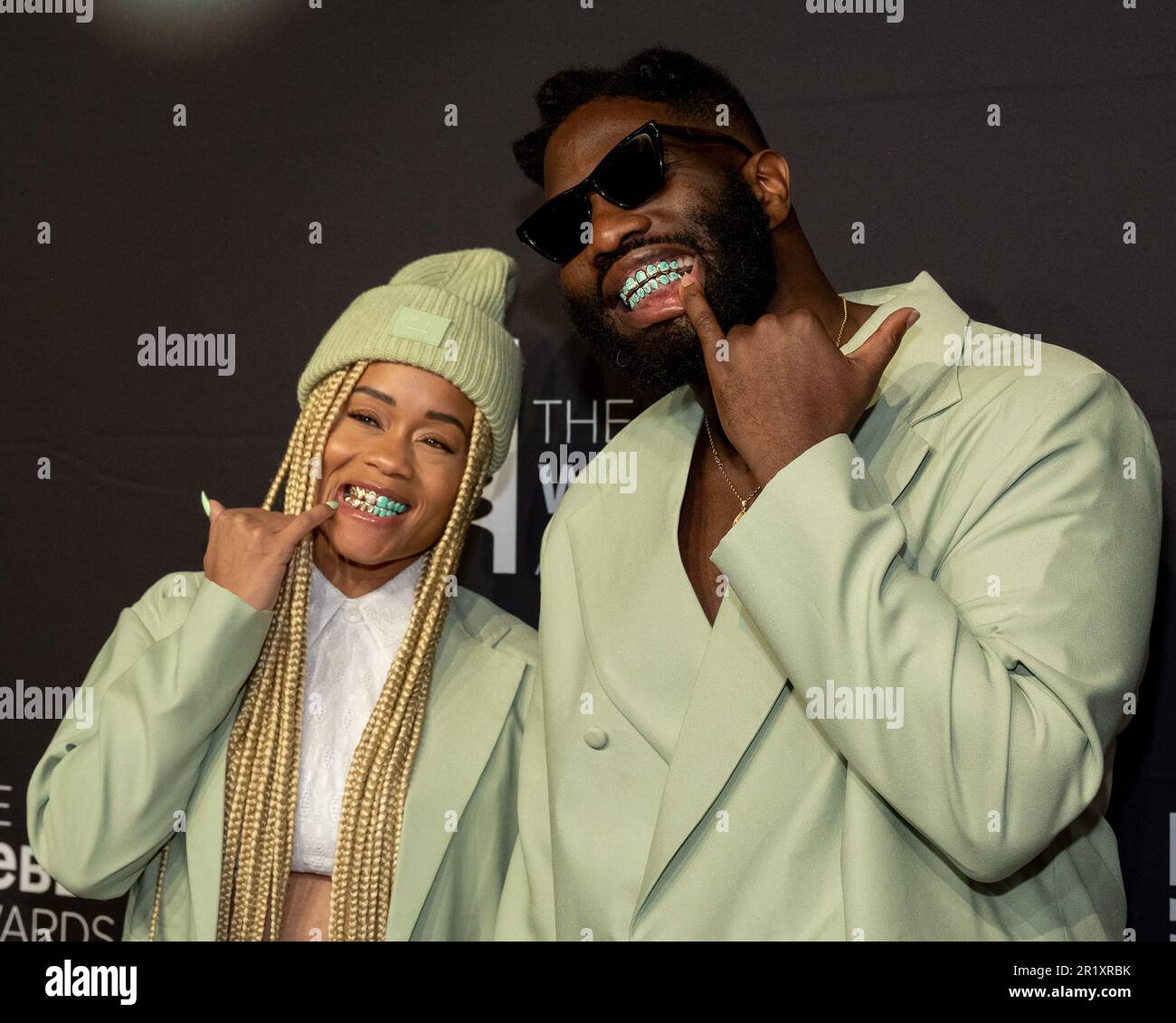 New York, USA. 15th May, 2023. Martica "Fat" Nwigwe and Toby Nwigwe ...