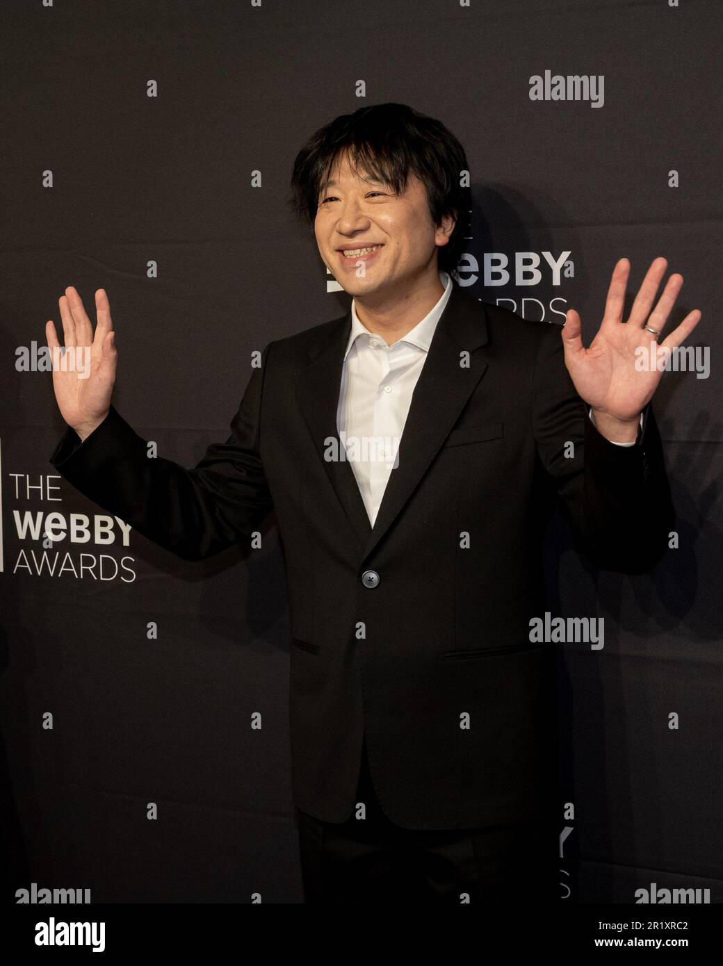 New York, USA. 15th May, 2023. Shigetaka Kurita arrives on the red ...