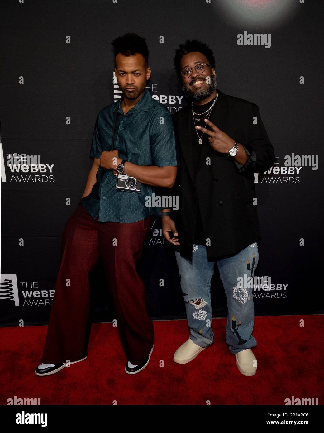 New York, USA. 15th May, 2023. Bashan Aquart and Jamaal Paarha arrive ...