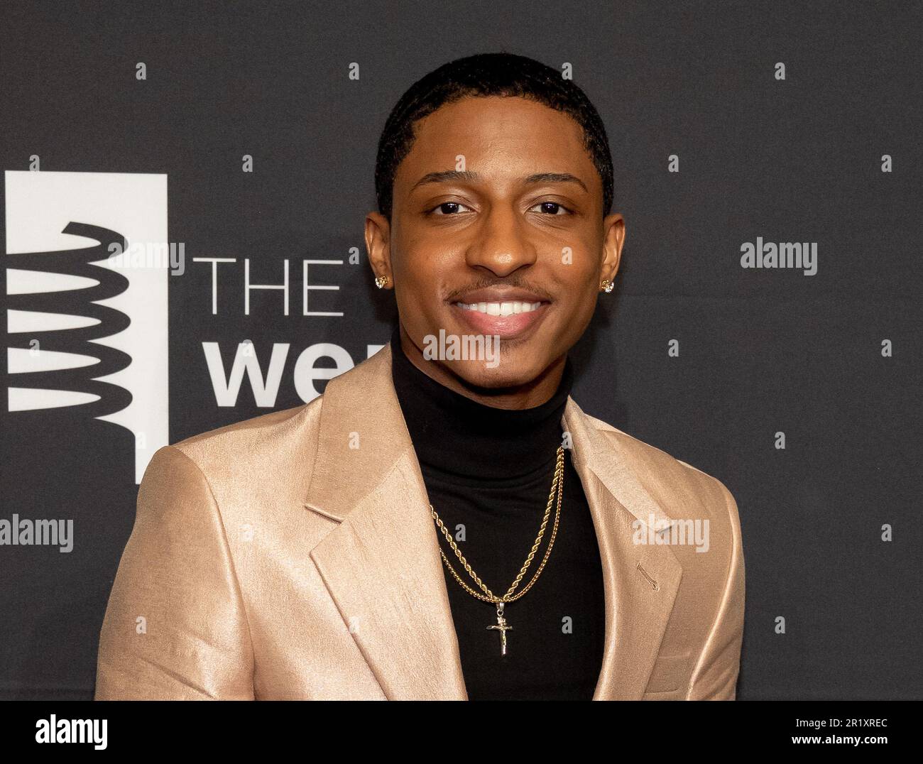 New York, USA. 15th May, 2023. Myles Frost arrives on the red carpet ...