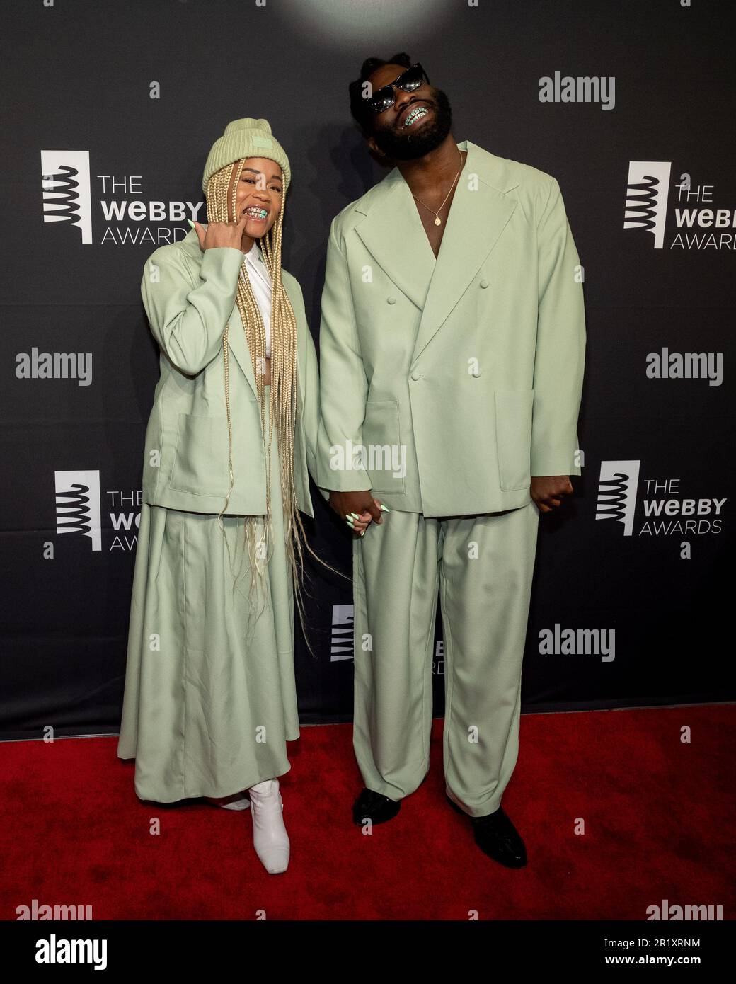 New York, USA. 15th May, 2023. Martica "Fat" Nwigwe and Toby Nwigwe ...