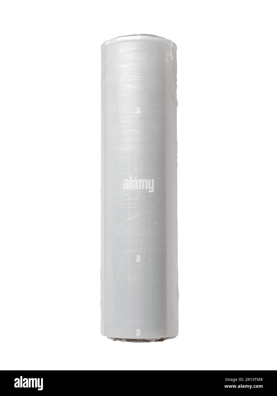 Roll of cling film isolated on white background Stock Photo - Alamy