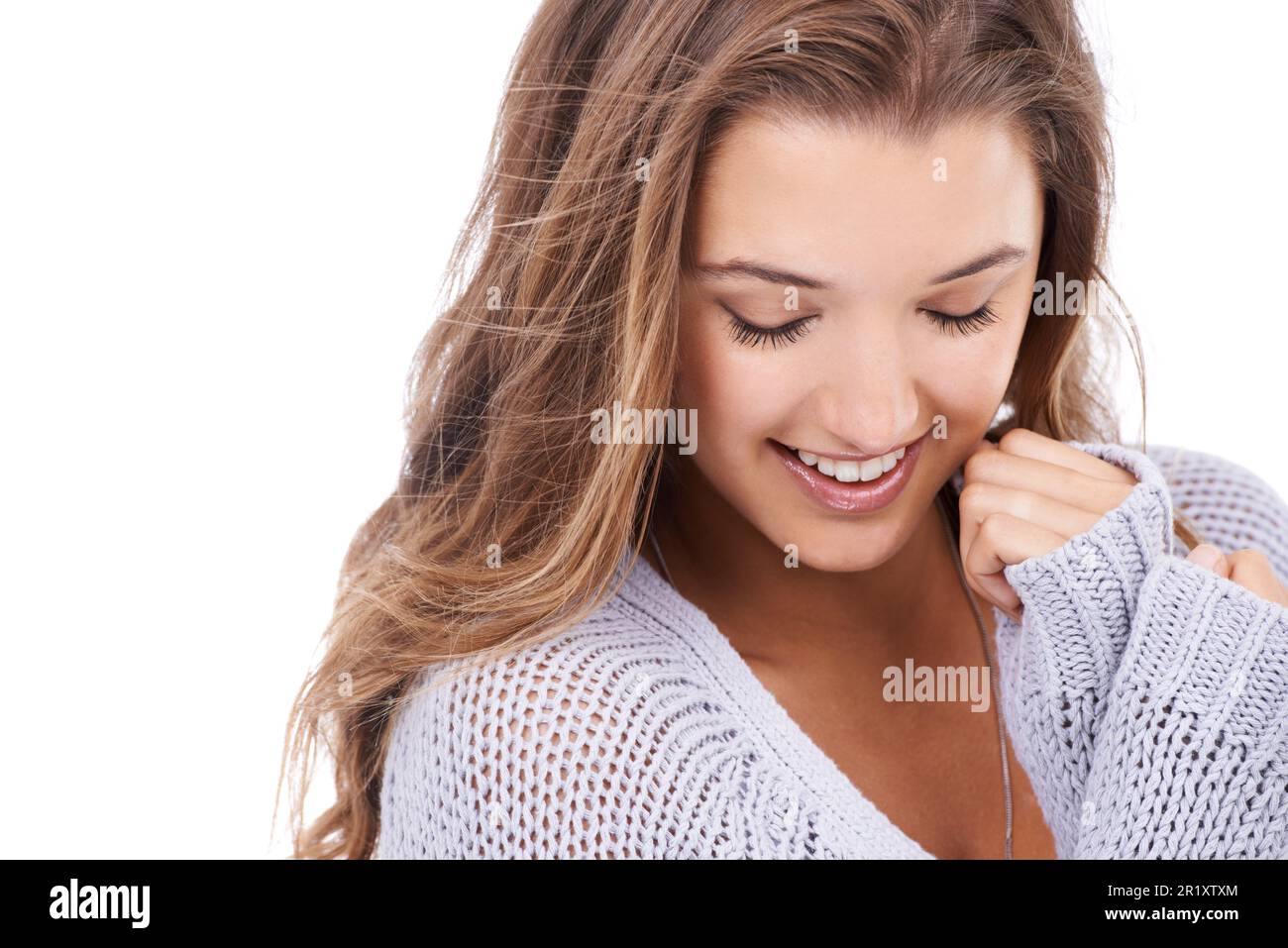 Smile shyly hi-res stock photography and images - Alamy