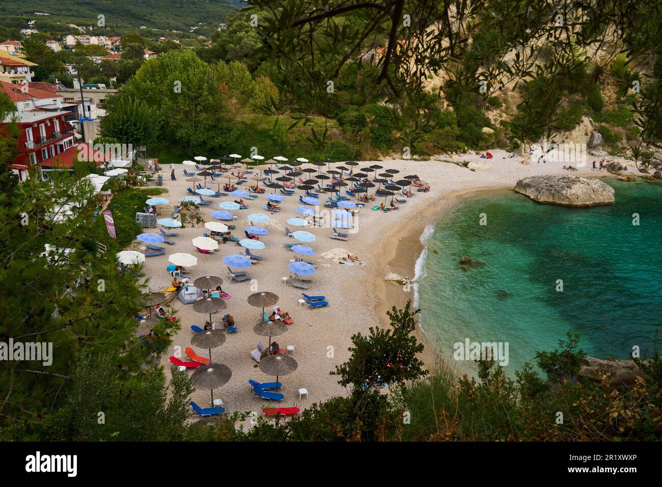 Piso Krioneri beach in Parga village in Greece Stock Photo - Alamy