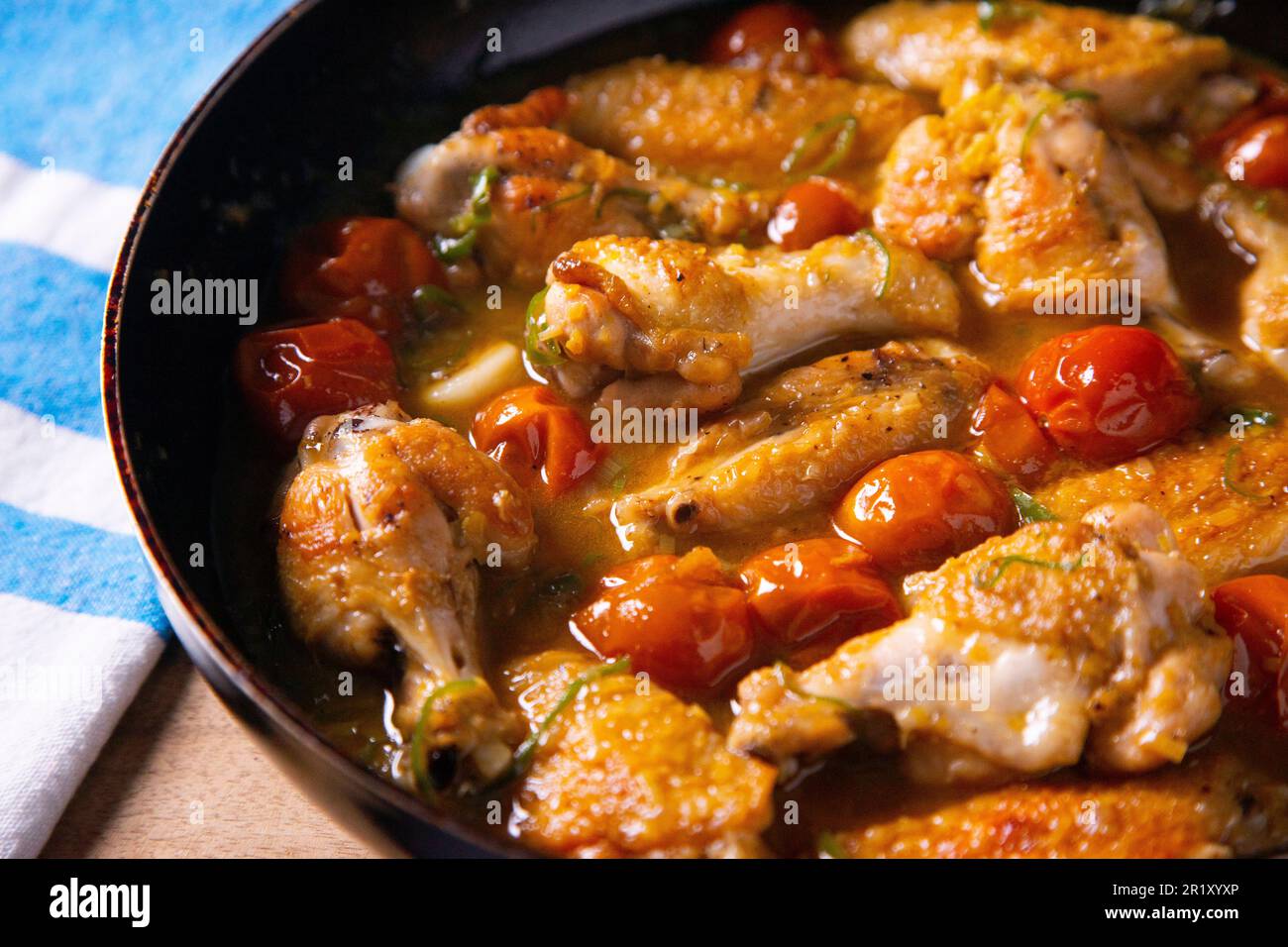 Fried chicken wings tapa. Traditional recipe in spain Stock Photo - Alamy