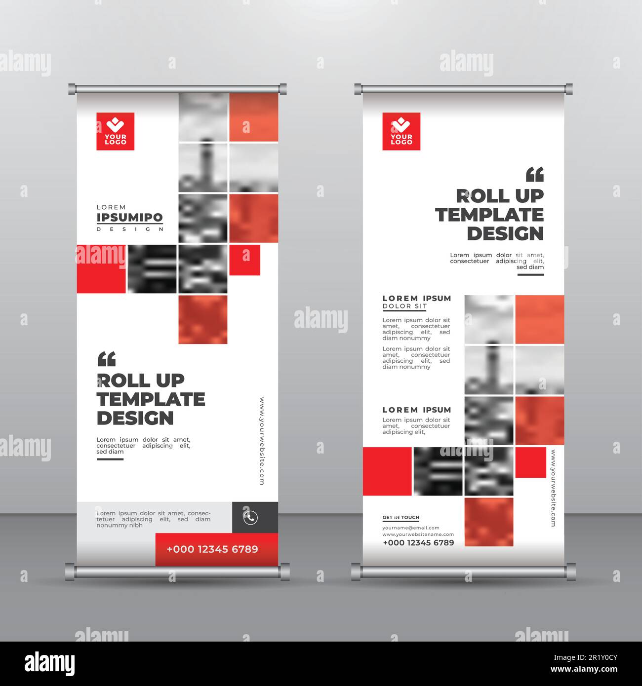 Eye-catchy and Professional Corporate Roll Up Banner Template. This ...