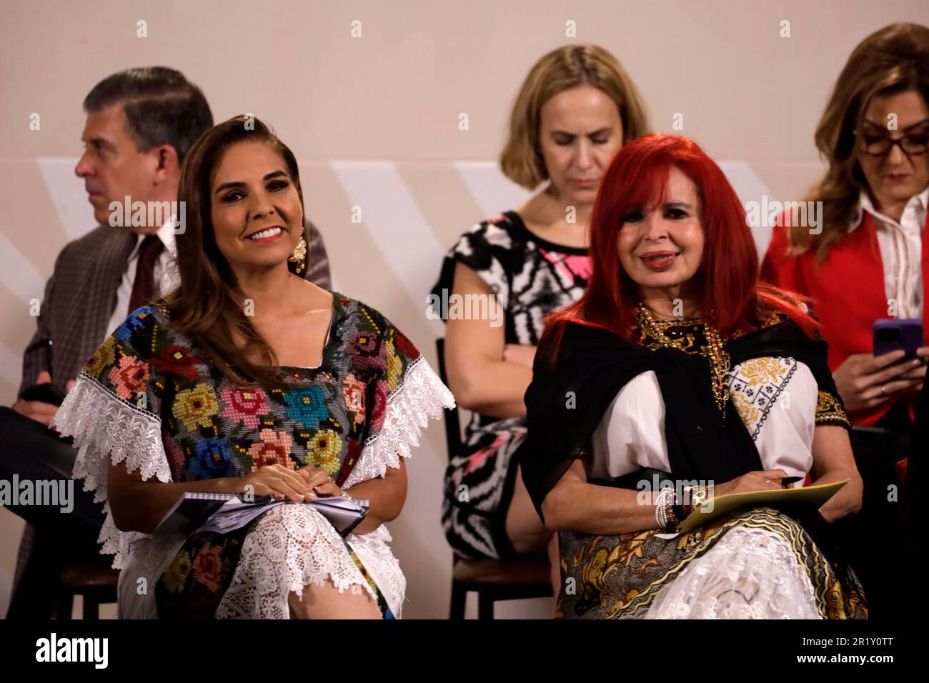 May 15, 2023, Mexico City, Mexico: The governors of Quintana Roo, Maria ...