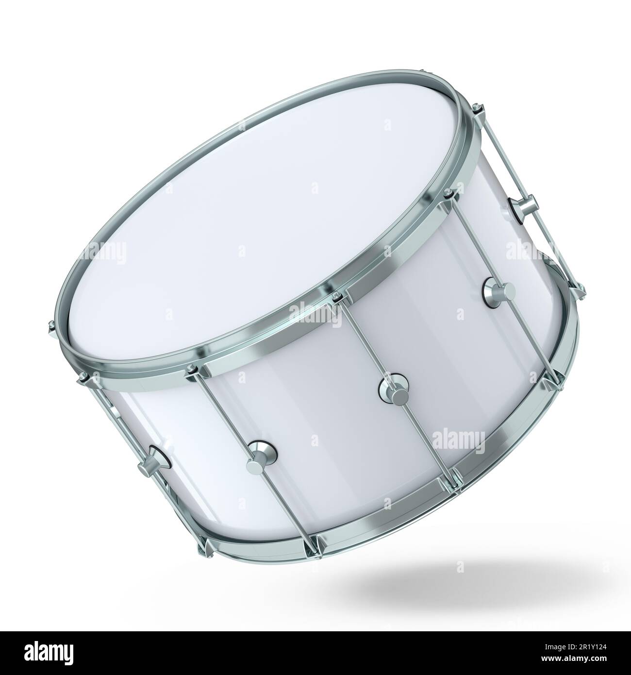 Realistic drum on white background. 3d render concept of musical ...