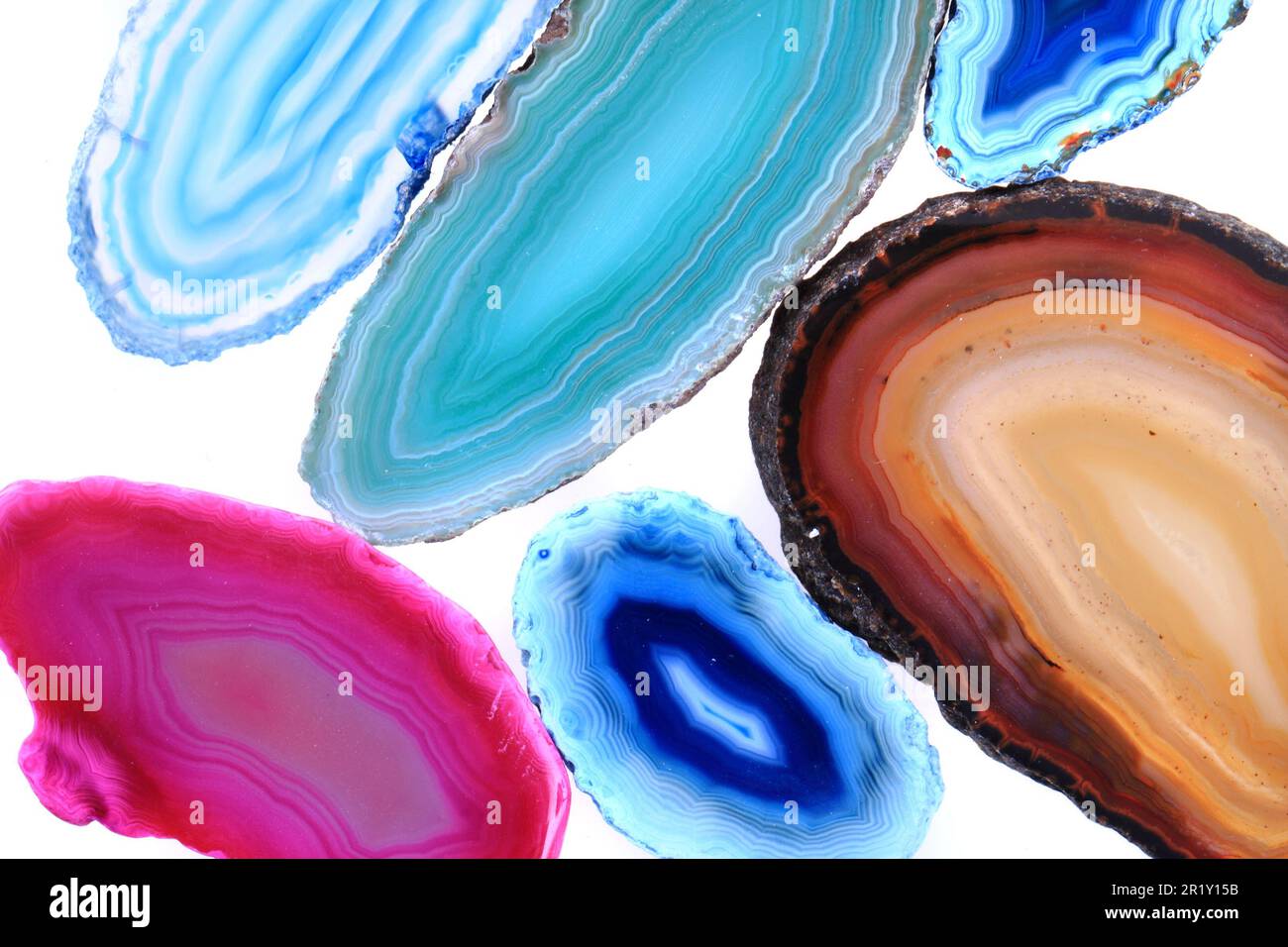 Slices of agates hi-res stock photography and images - Alamy
