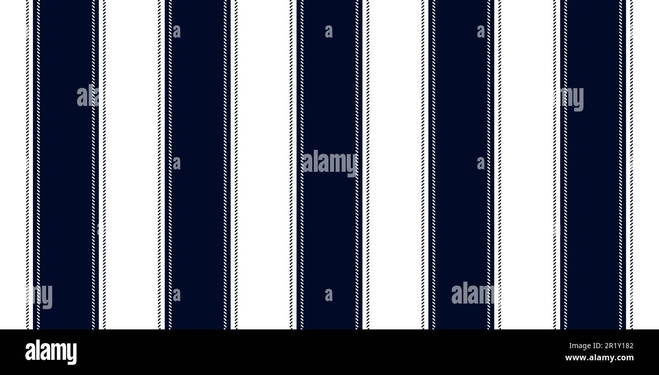 Pinstripe dark blue and white seamless pattern with narrow lines and ...