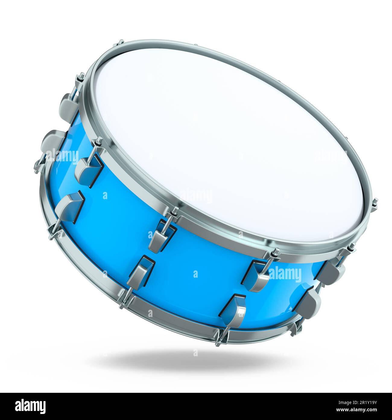 Realistic drum on white background. 3d render concept of musical ...