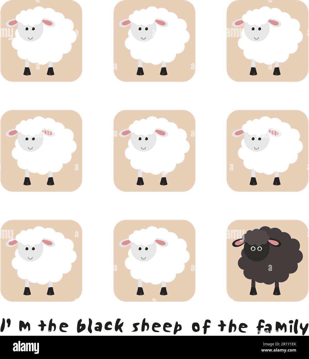 Black sheep of the family hi-res stock photography and images - Alamy