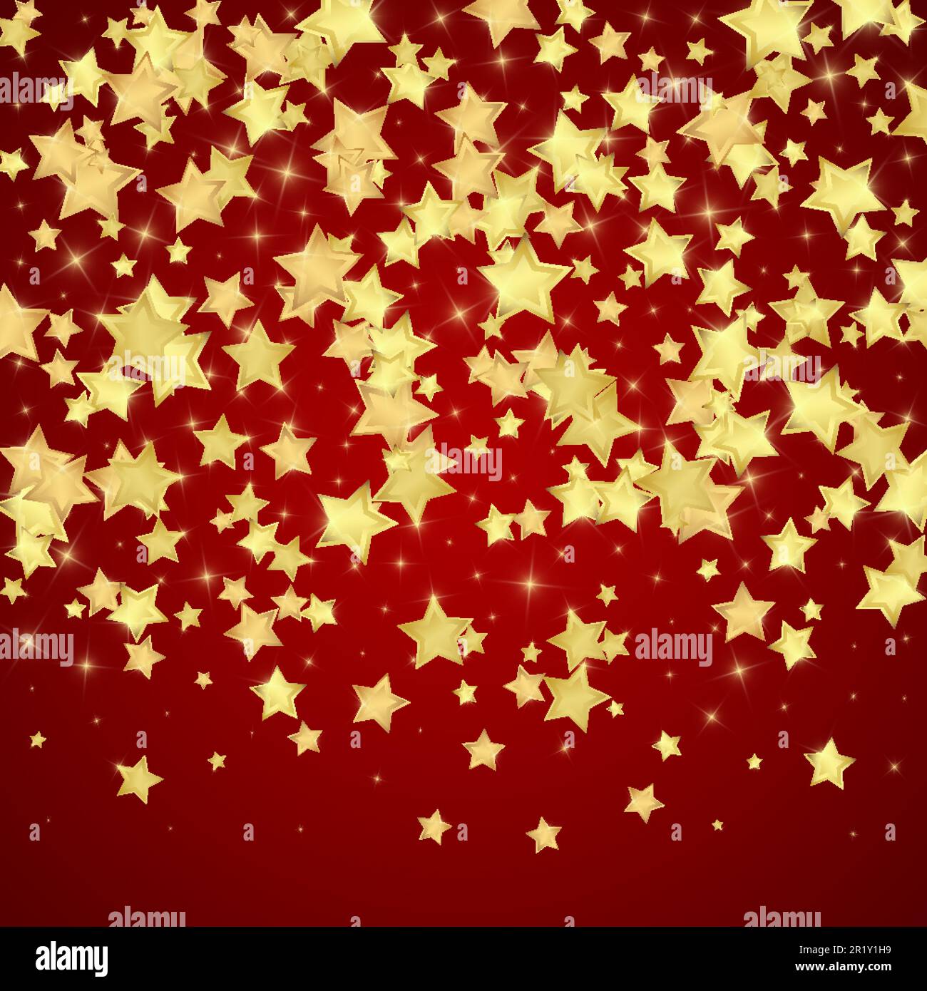 Magic stars vector overlay. Gold stars scattered around randomly ...