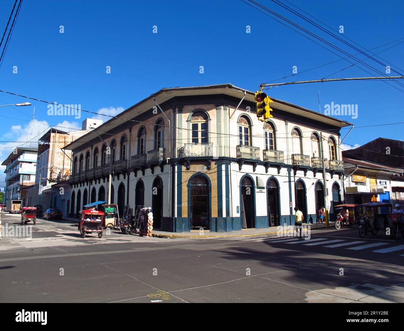 The vintage house in Iquitos on the Amazon river, Peru Stock Photo - Alamy
